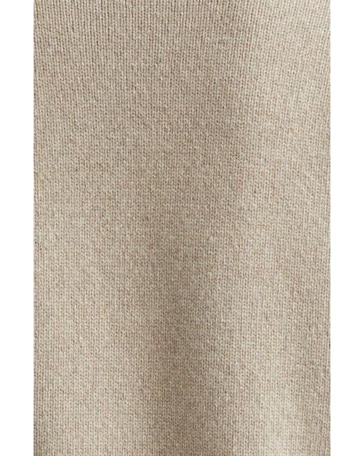 Rohe Safety Pin Off The Shoulder Wool & Cashmere Wrap Cardigan in Brown ...