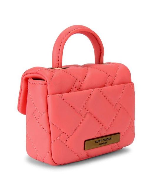 Kurt Geiger Micro Kensington Leather Crossbody Bag in Red | Lyst