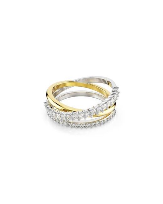 Swarovski Hyperbola Layered Ring in White | Lyst