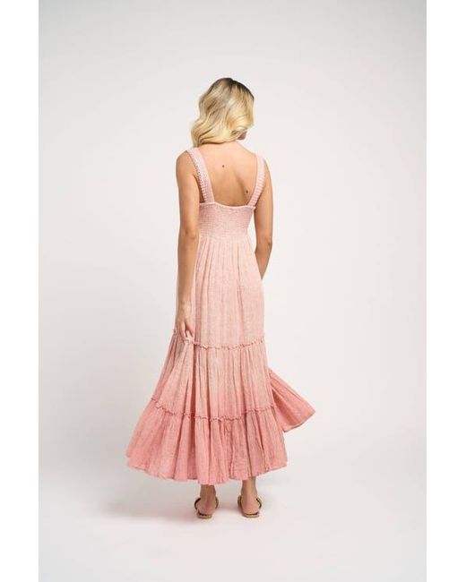 Guadalupe Lotus Dress in Pink | Lyst