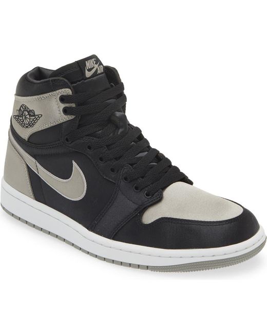 Nike Air 1 Retro High Top Sneaker in Black | Lyst