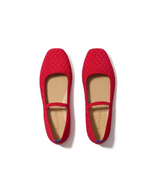 Rothy's The Max Square Mary Jane in Red | Lyst