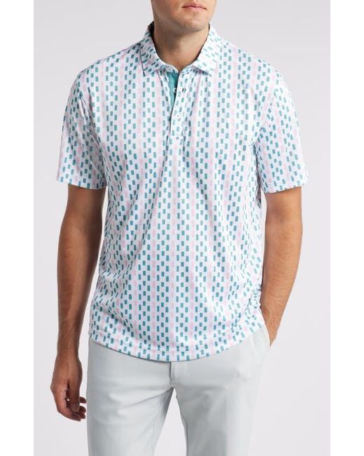 Swannies Yoyo Broken Stripe Golf Polo in Blue for Men | Lyst
