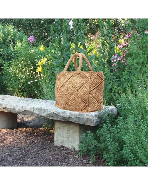 Zanatany Concepts Nico Raffia Tote Bag in Natural | Lyst