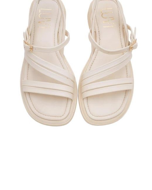 Forever & Always Shoes Cesar Leather Sandals in Natural | Lyst