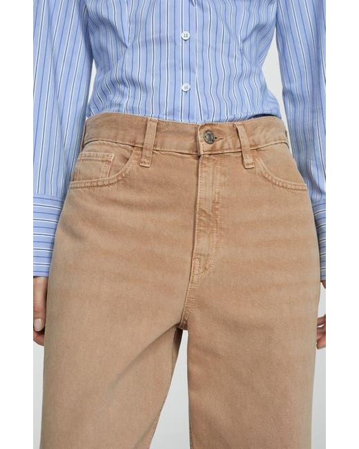 Mango Denver High Rise Wide Leg Jeans in Blue | Lyst