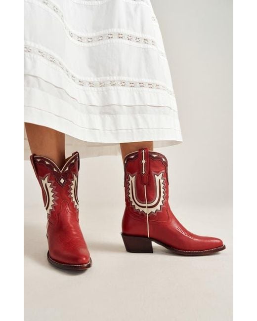 Tecovas The Jolene Western Boot in Red | Lyst