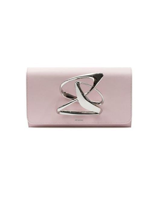 PERRIN Paris Zaha Hadid Loop Clutch in Pink | Lyst