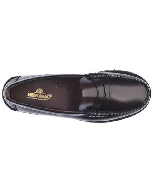 Sebago Dan Lug Penny Loafers in Black | Lyst