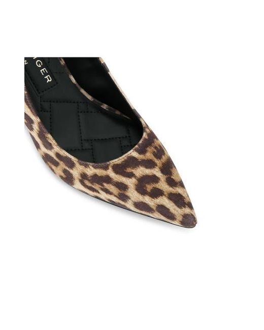 Kurt Geiger Kensington Leopard Print Flexi Pointed Toe Pump in Brown | Lyst