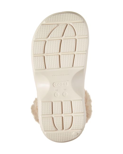 Crocs™ Gender Inclusive Stomp Faux Fur Platform Clog in White | Lyst