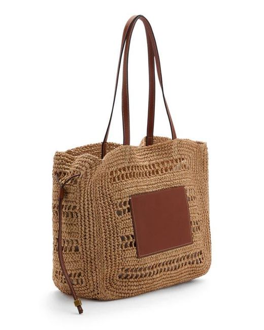 Mango Straw Shopper Tote Bag in Brown | Lyst
