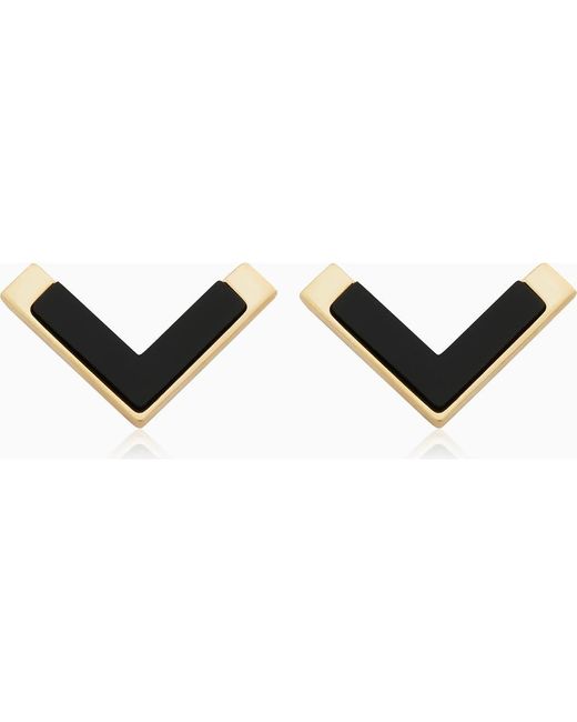 Oradina 14K Mondrian Studs in Black | Lyst