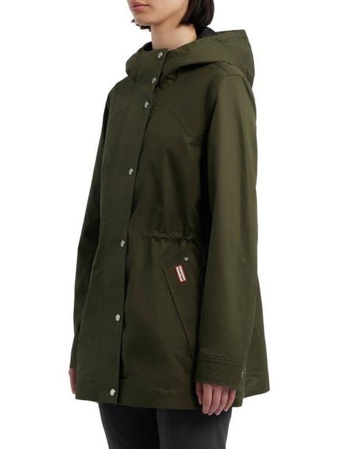 HUNTER Adela Classic Waterproof Rain Jacket in Green | Lyst