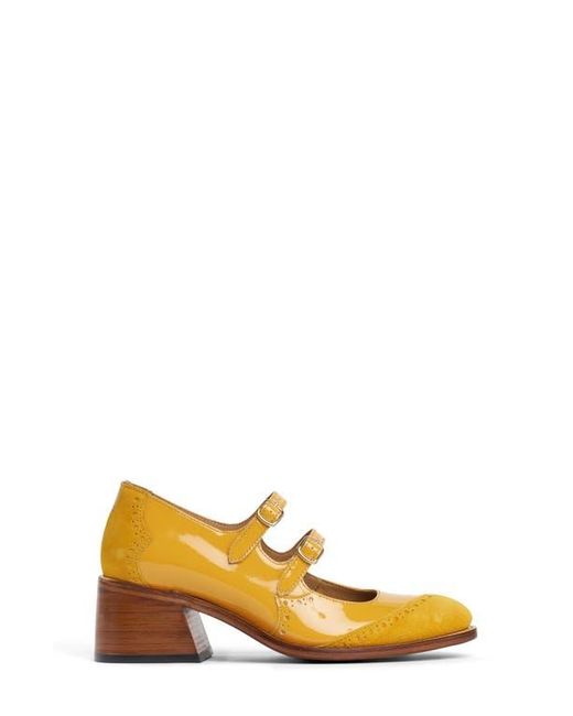 The Office Of Angela Scott Miss Amelie Mary Jane Pump in Yellow | Lyst