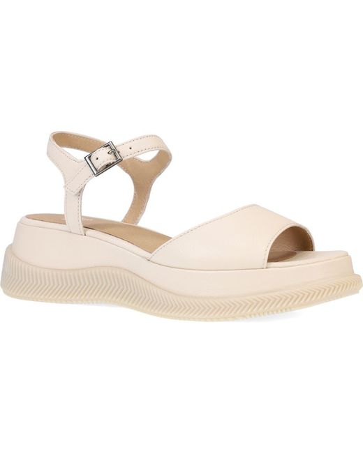 Eileen Fisher Ario Wedge Sandal in Natural | Lyst