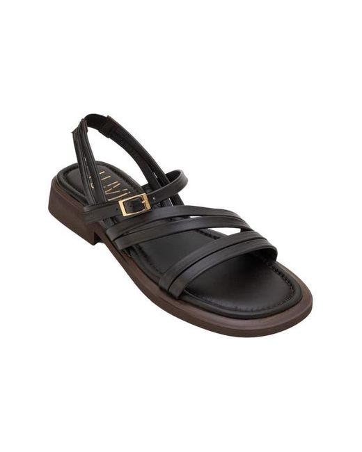 Forever & Always Shoes Cesar Leather Sandals in Black | Lyst