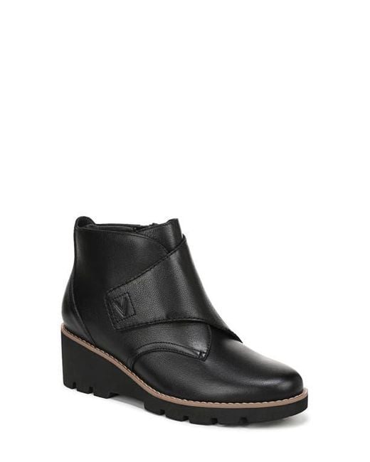 Vionic Abby Wedge Bootie in Black | Lyst