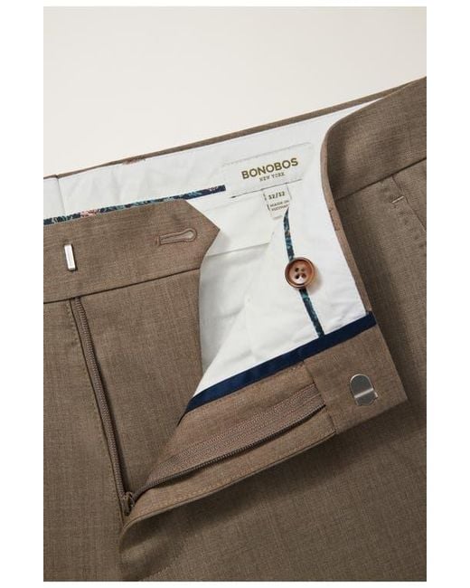 Bonobos Jetsetter Stretch Wool Suit Pants in Natural for Men | Lyst