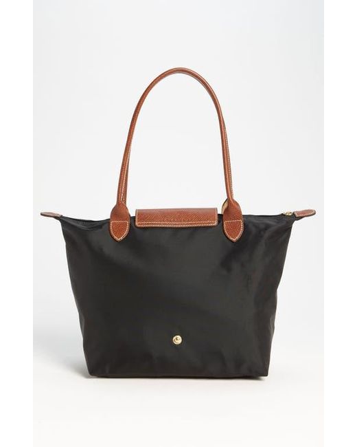 Longchamp Medium Le Pliage Nylon Shoulder Tote in Black | Lyst