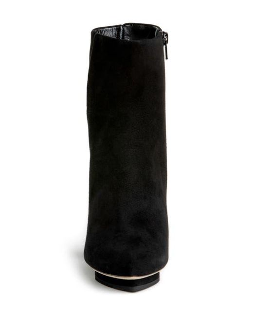 Beautiisoles Teresa Pointed Toe Platform Bootie in Black | Lyst