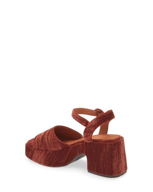 Chocolat Blu Helga Platform Sandal in Red | Lyst