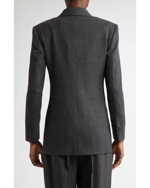 The Row Franny Double Breasted Virgin Wool Jacket in Black | Lyst