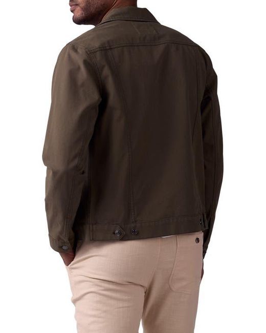 The Normal Brand James Canvas Trucker Jacket in Brown for Men | Lyst