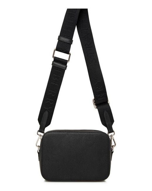 Strathberry Mosaic Leather Camera Crossbody in Black | Lyst