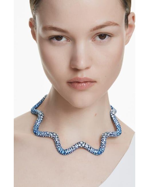 Swarovski Sublima Choker Necklace in Blue | Lyst