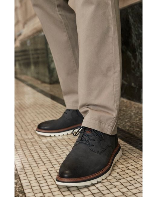 Johnston & Murphy Braydon Plain Toe Derby in Blue for Men | Lyst