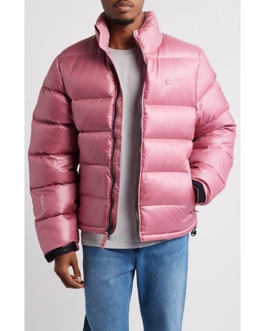 Nike Nocta Down Puffer Jacket in Pink for Men | Lyst