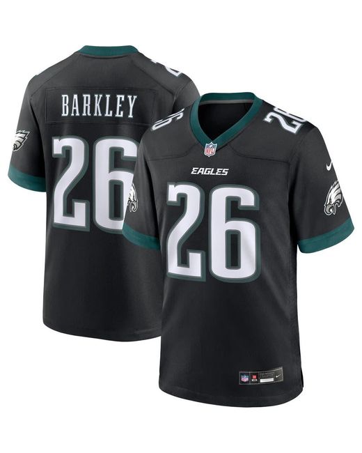 Nike Saquon Barkley Philadelphia Eagles Alternate Game Jersey in Black ...