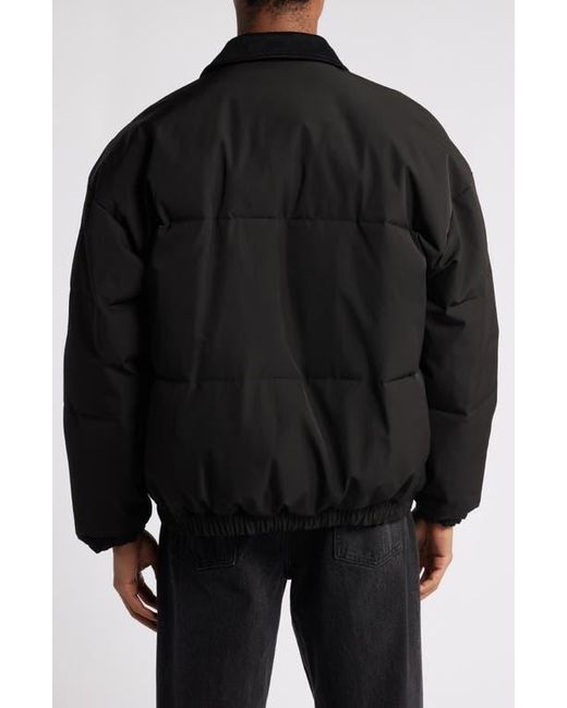 Obey Whispers Oversize Puffer Coat in Black for Men | Lyst