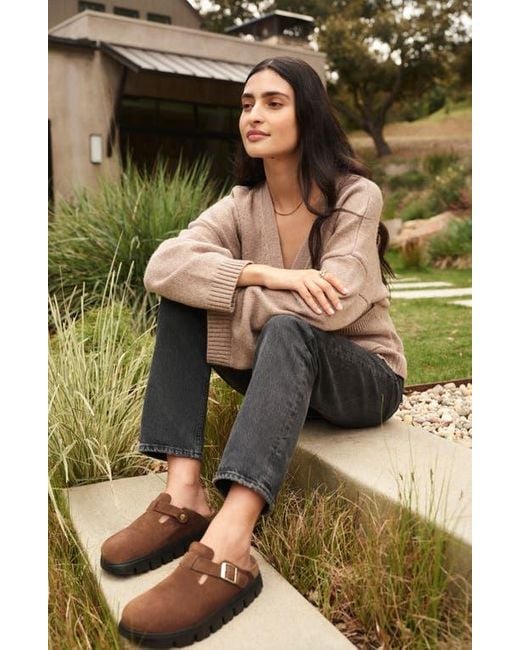 Birkenstock Papillio By Boston Chunky Platform Clog in Brown | Lyst