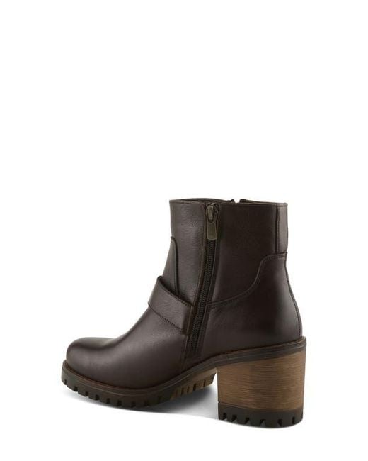 Spring Step Acco Block Heel Bootie in Black | Lyst