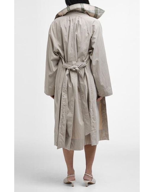 Barbour Garbo Showerproof Trench Coat | Lyst