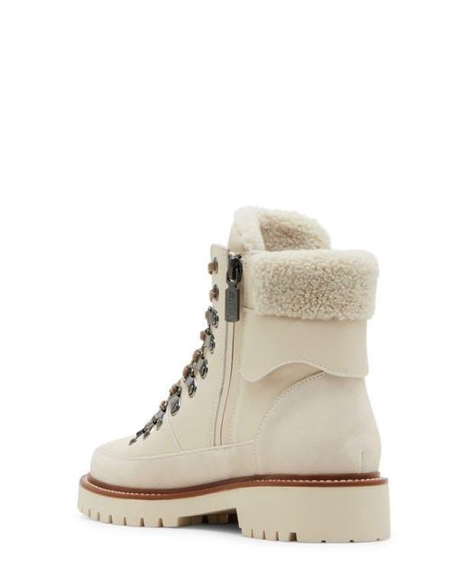Blondo Natasia Faux Shearling Cuff Waterproof Boot in Natural | Lyst