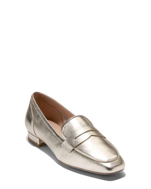Cole Haan Tarese Penny Loafer in White | Lyst