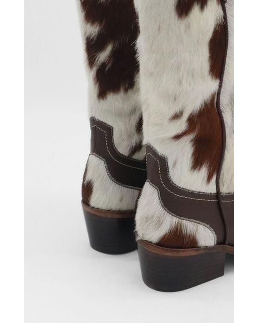 Stivali New York Nirvana Western Cowboy Boots in White | Lyst