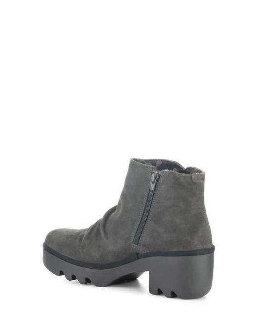 Fly London Tulp Lug Sole Platform Bootie in Gray | Lyst