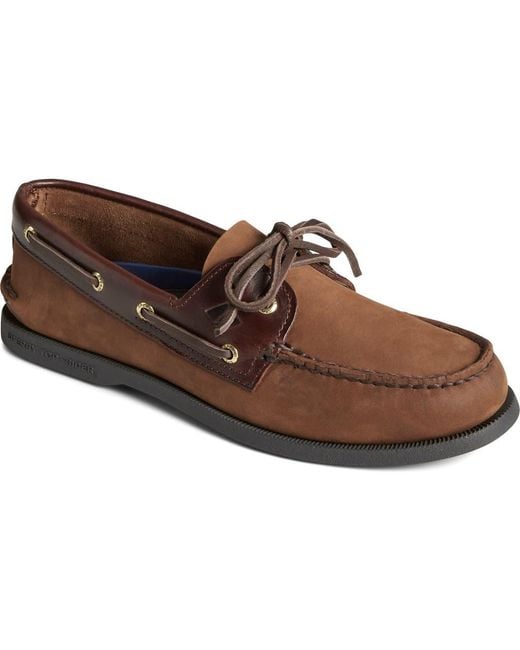Sperry Top-Sider Authentic Original 2-Eye Boat Shoe in Brown for Men | Lyst