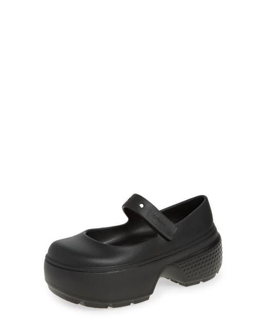 Crocs™ Stomp Platform Mary Jane in Black | Lyst