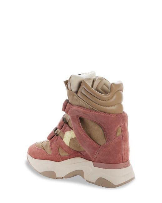 Isabel Marant Balskee Wedge Sneaker in Pink | Lyst