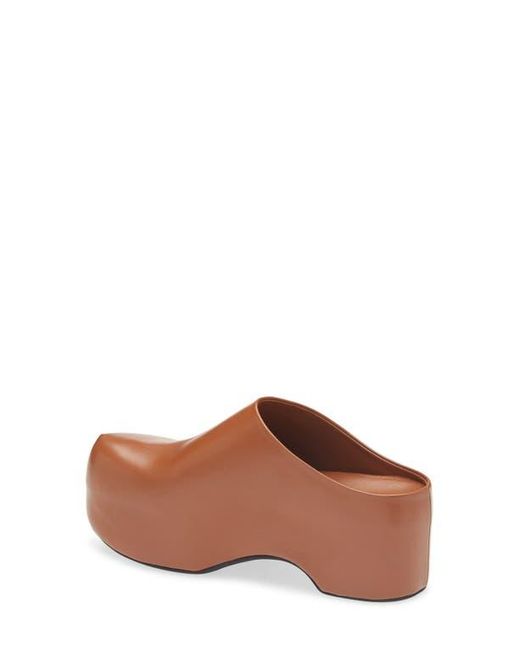 Marni Chunky Platform Clog in Brown | Lyst