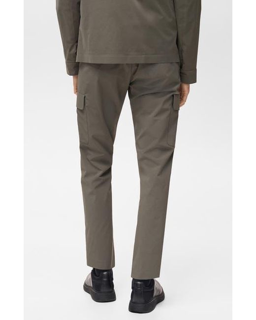 Mango Thermoregulating Slim Comfort Stretch Cargo Pants in Gray for Men ...