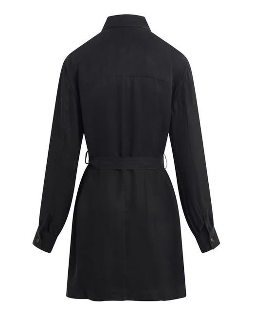 FAVORITE DAUGHTER The Utility Glamour Long Sleeve Cargo Dress in Black ...