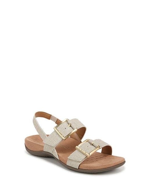 Vionic Reese Slingback Sandal in Natural | Lyst