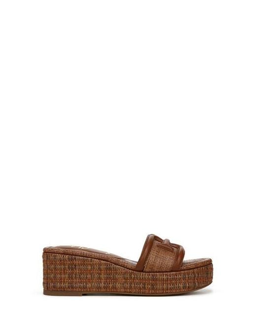Sam Edelman Pauleena Platform Wedge Slide Sandal in Brown | Lyst