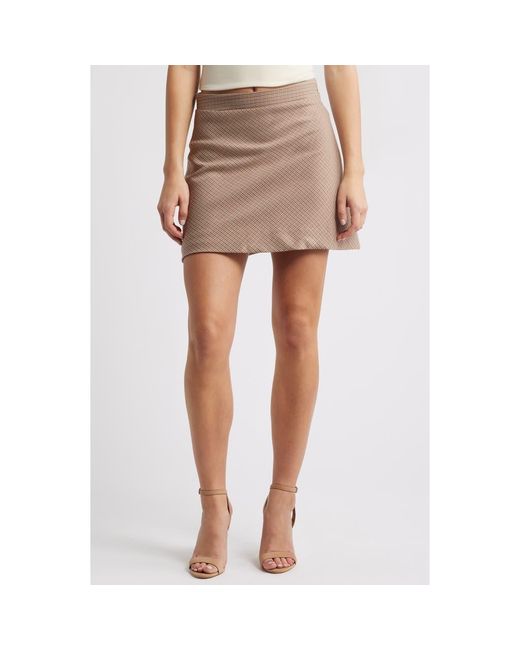 House Of Cb Nerida A-Line Skirt in Brown | Lyst